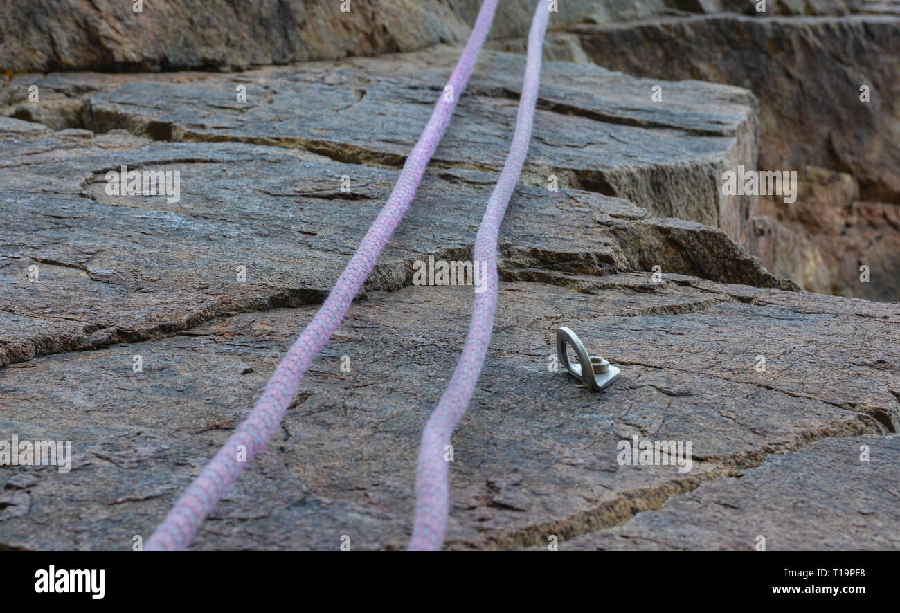 Rock climbing hook hi-res stock photography and images - Alamy