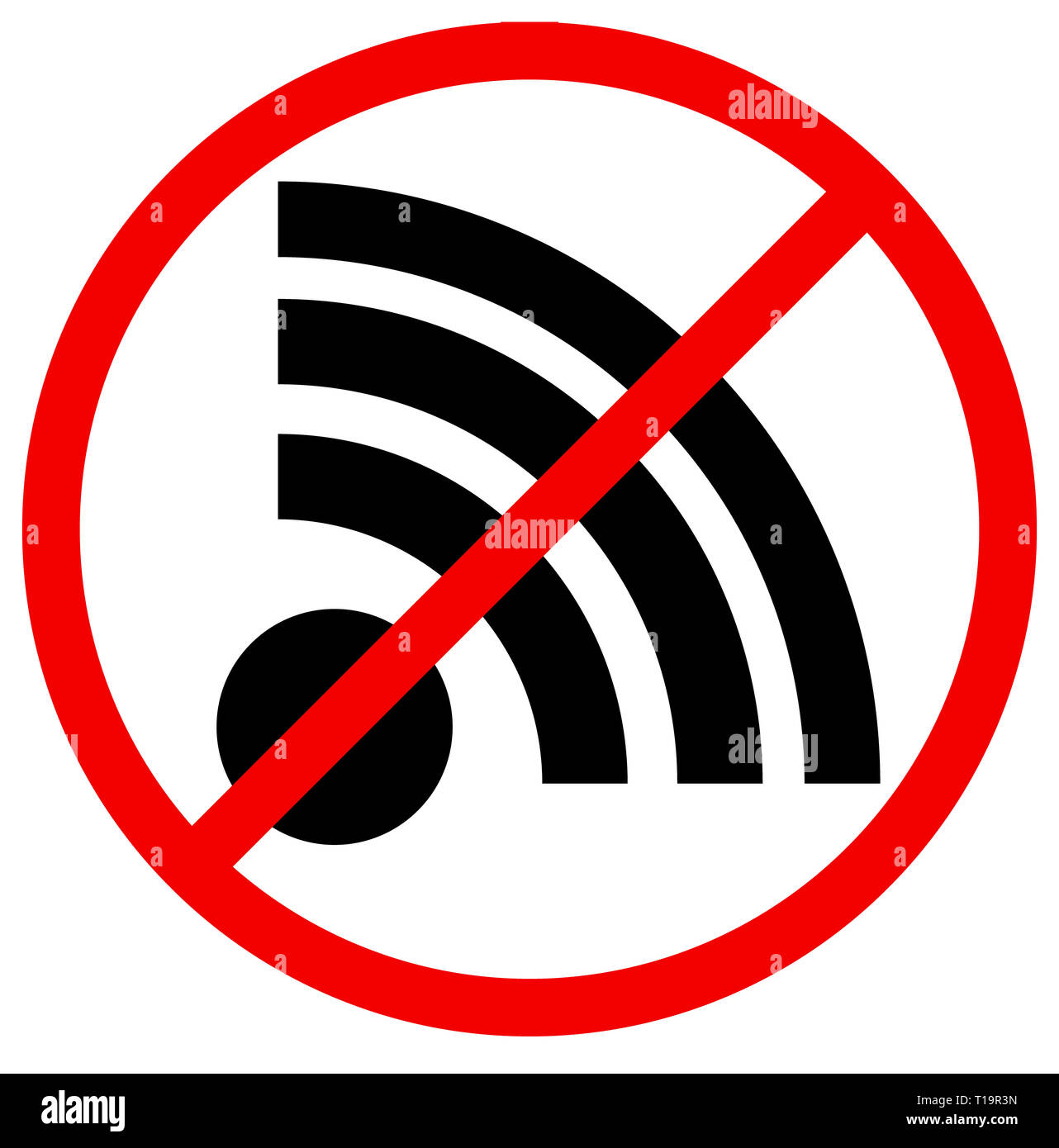 No signal, no connection vector sign Stock Photo - Alamy