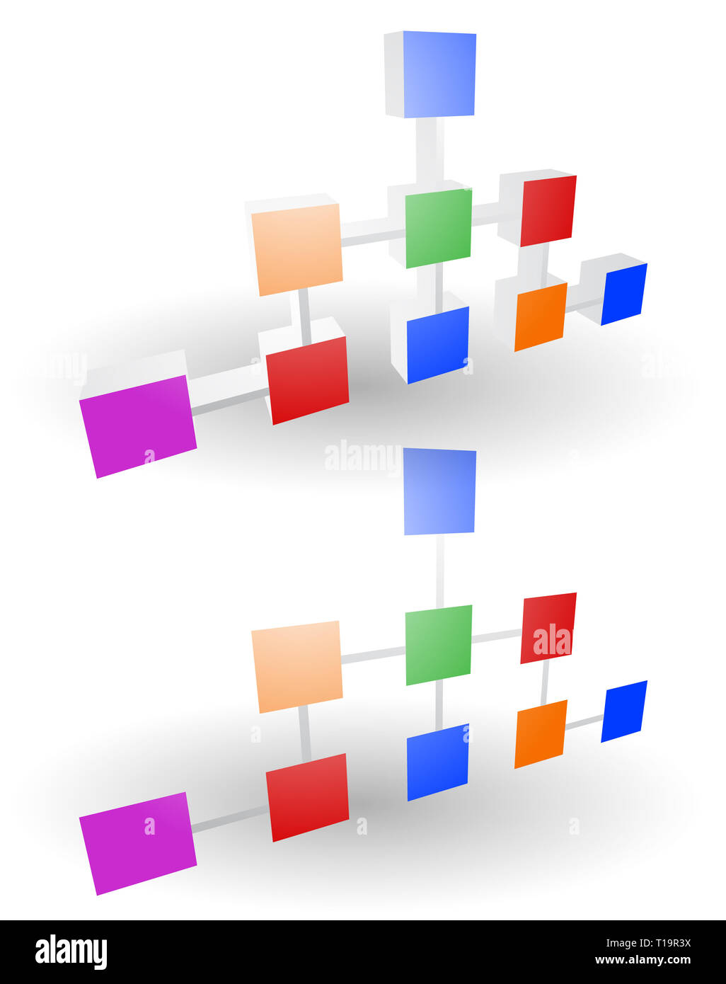 Triangle charts for topology, structure, model concepts. vector Stock ...