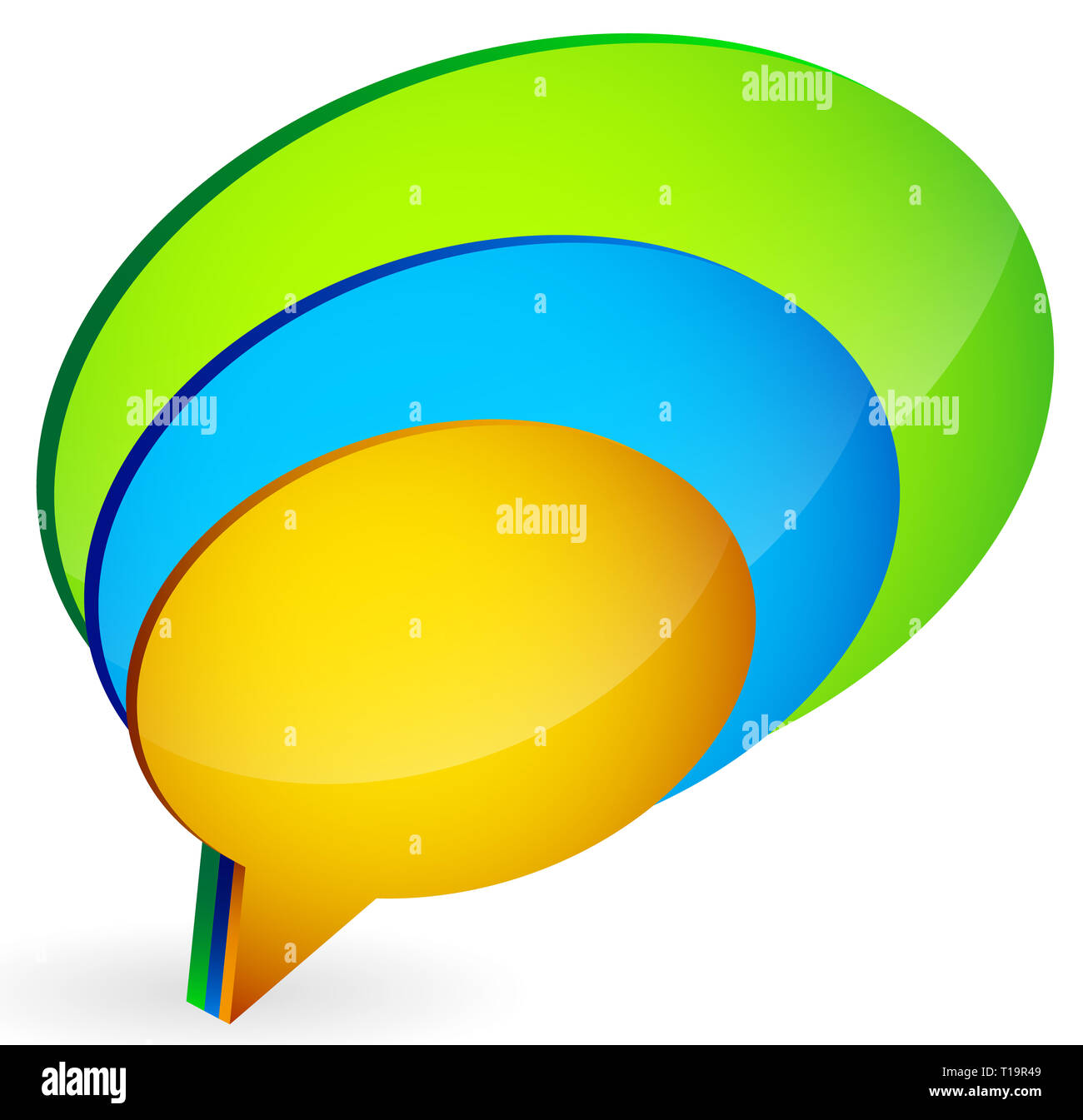 Eps 10 vector illustration of Colorful Speech, talk bubbles vector ...