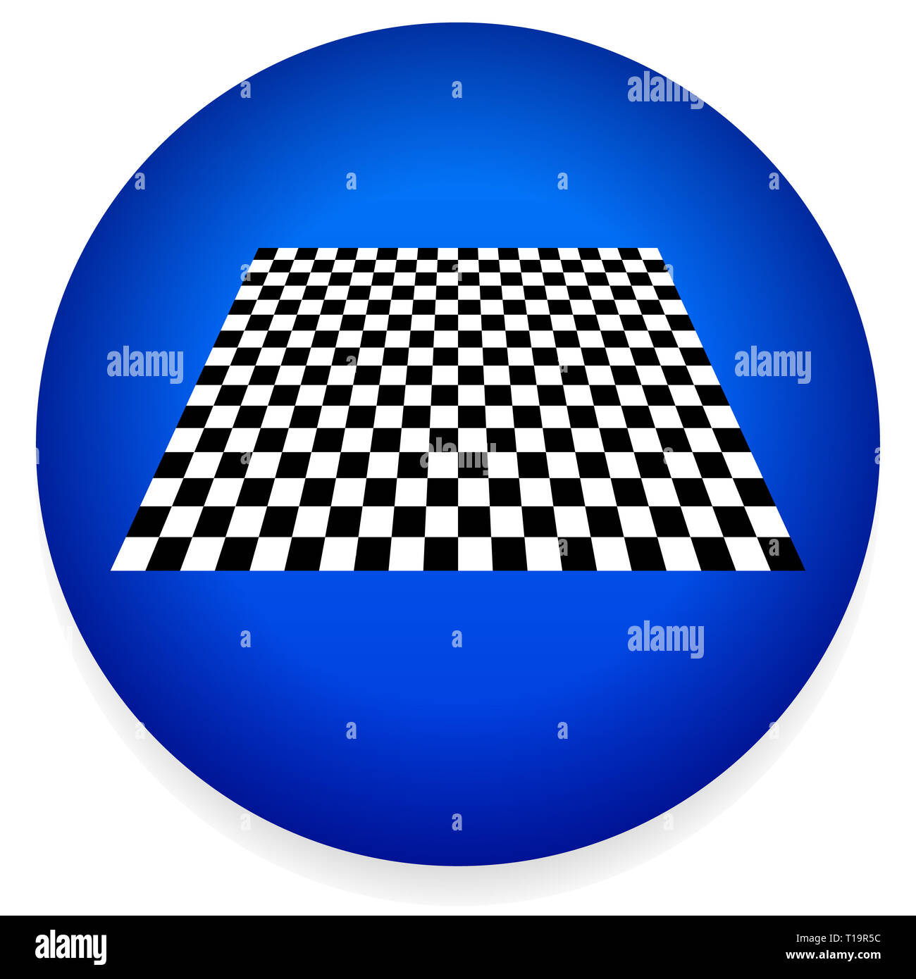 Eps 10 Vector Illustration of a Simple Icon with Checkered Plane ...