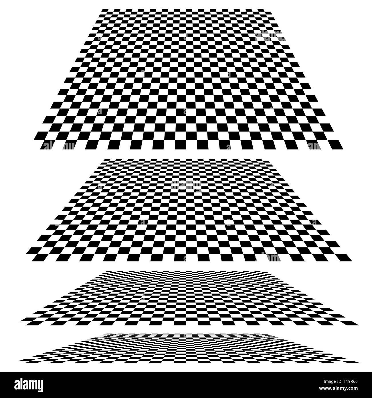 Checkered planes in different angles. Vector Stock Photo - Alamy