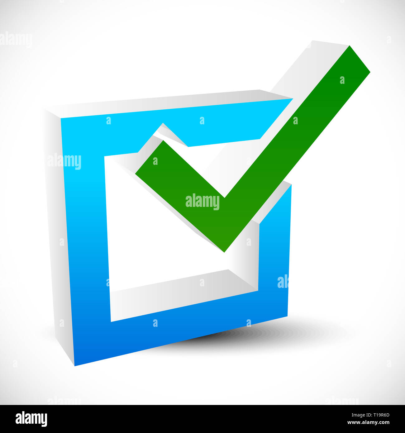 Check mark, check box vector icon. Editable Stock Photo - Alamy