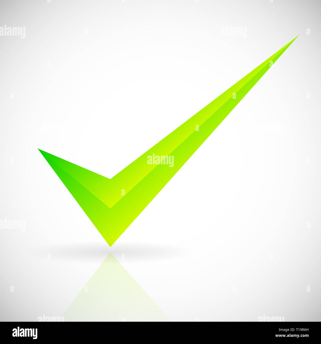 Bright green checkmark icon hi-res stock photography and images - Alamy