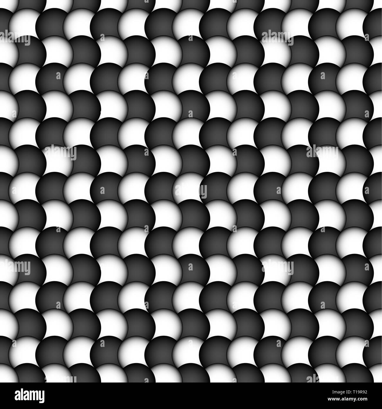 Circles seamless pattern. Black and white abstract background ...