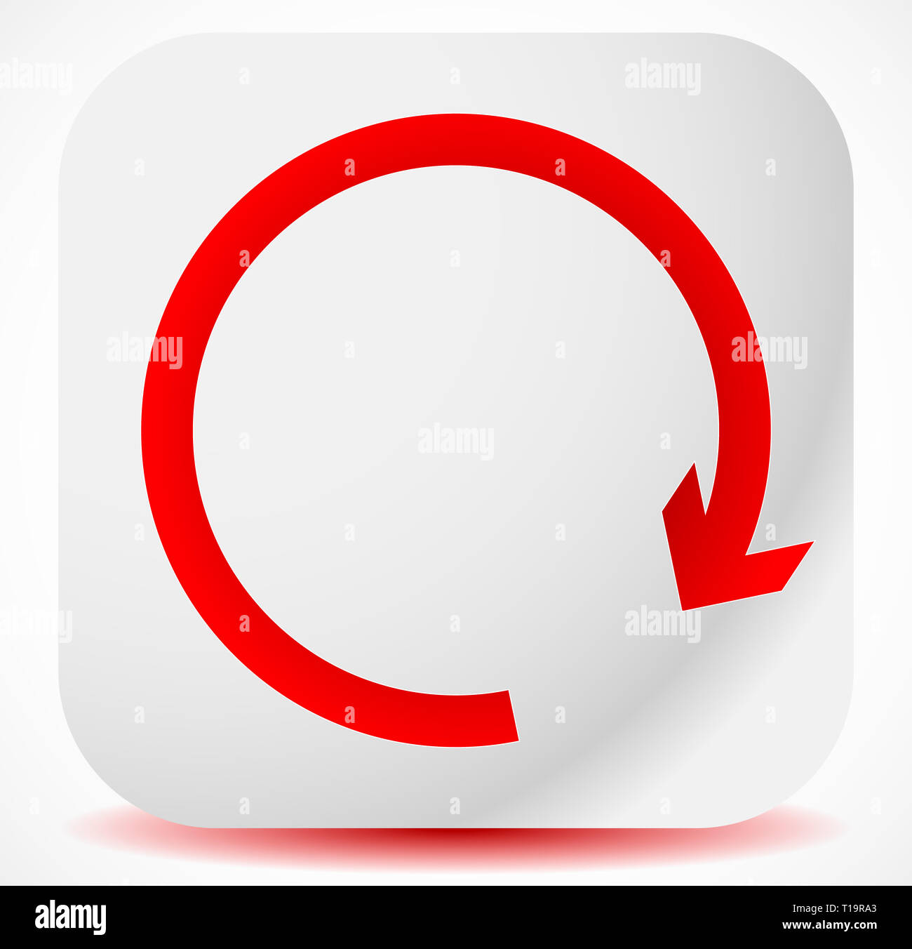 Circular arrow clockwise. Editable vector. Arrow icon, arrow button ...