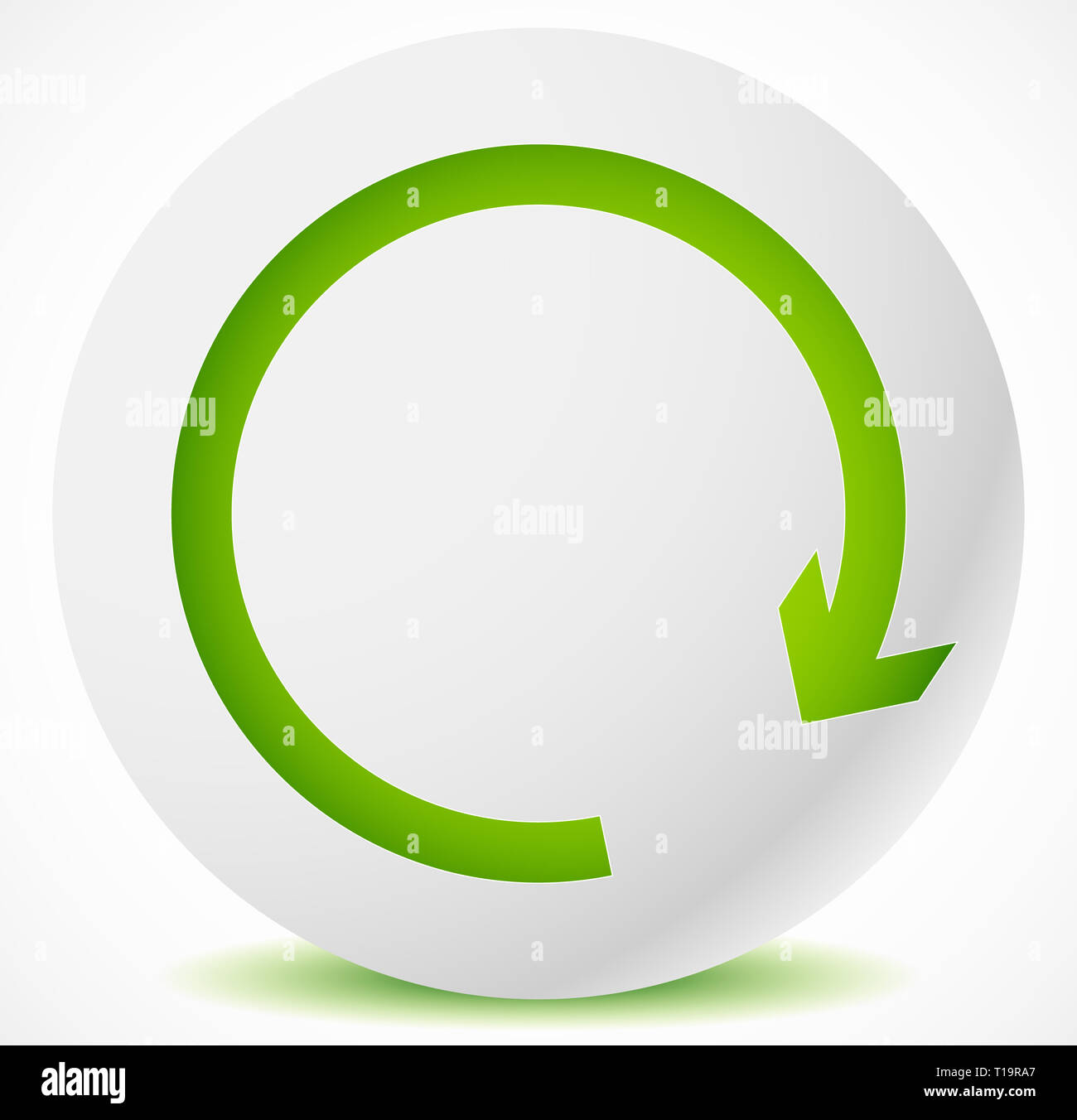 Circular arrow clockwise. Editable vector. Arrow icon, arrow button ...