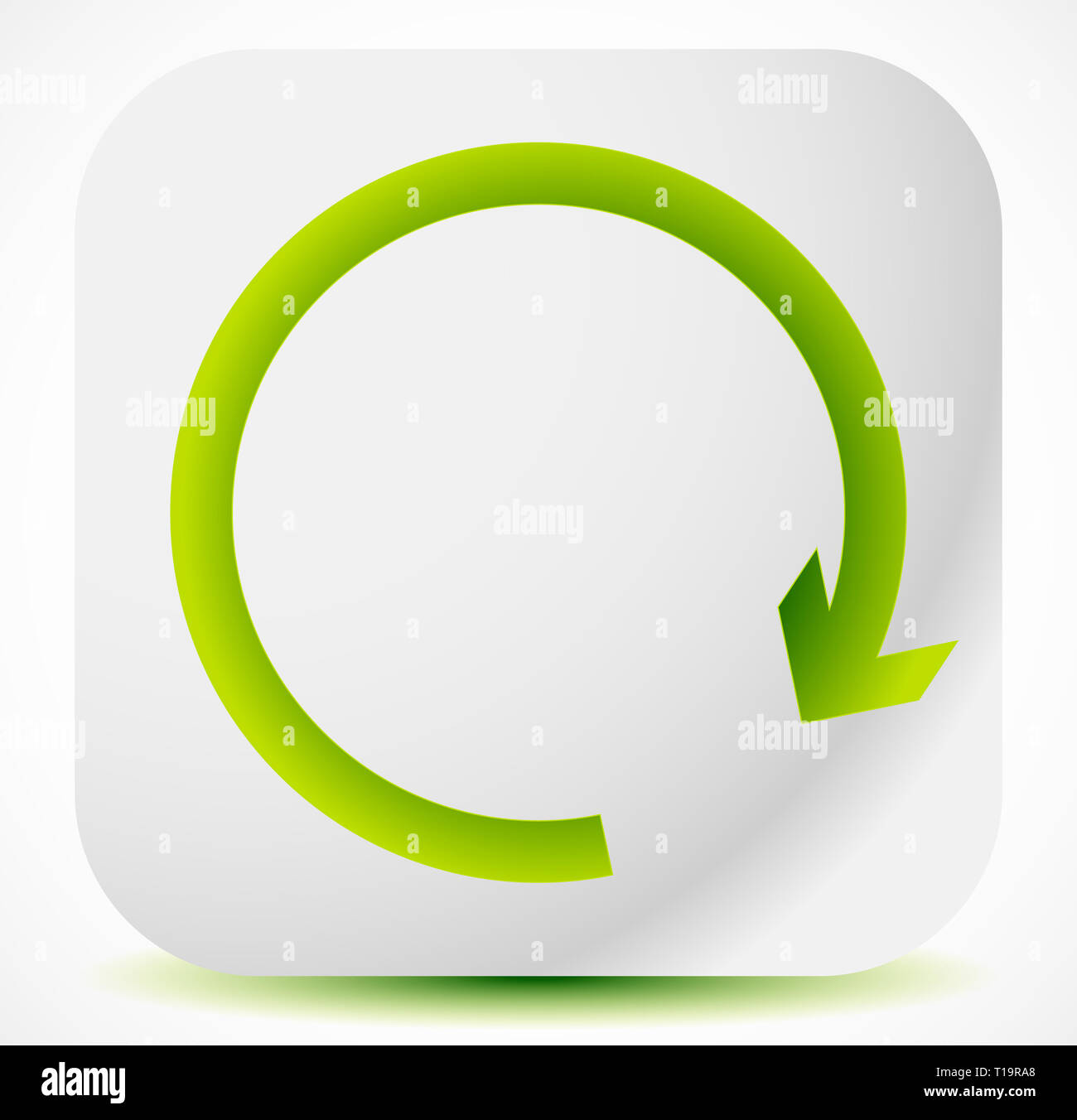 Circular arrow clockwise. Editable vector. Arrow icon, arrow button ...
