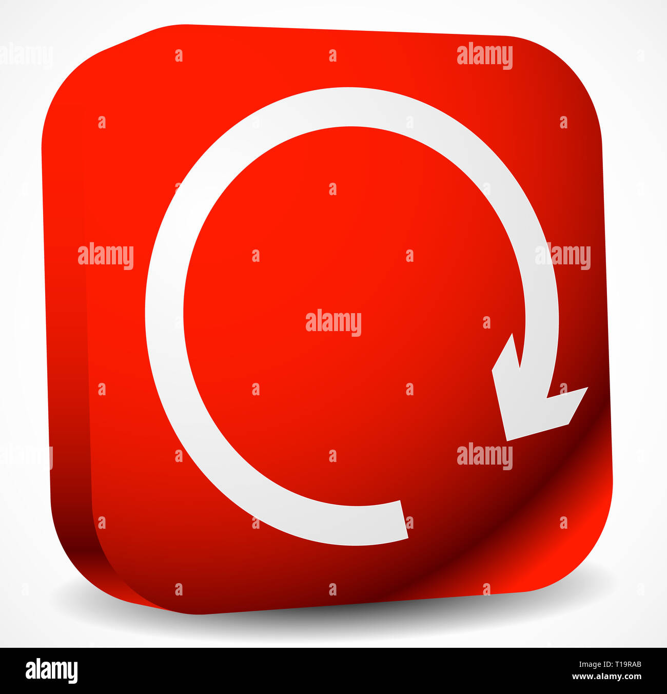 Circular arrow clockwise. Editable vector. Arrow icon, arrow button ...