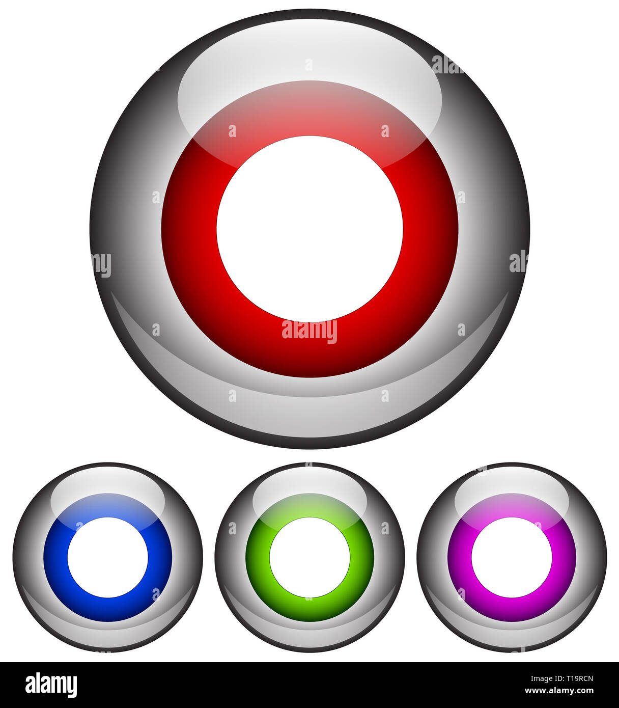 Simple circle icon Stock Photo - Alamy