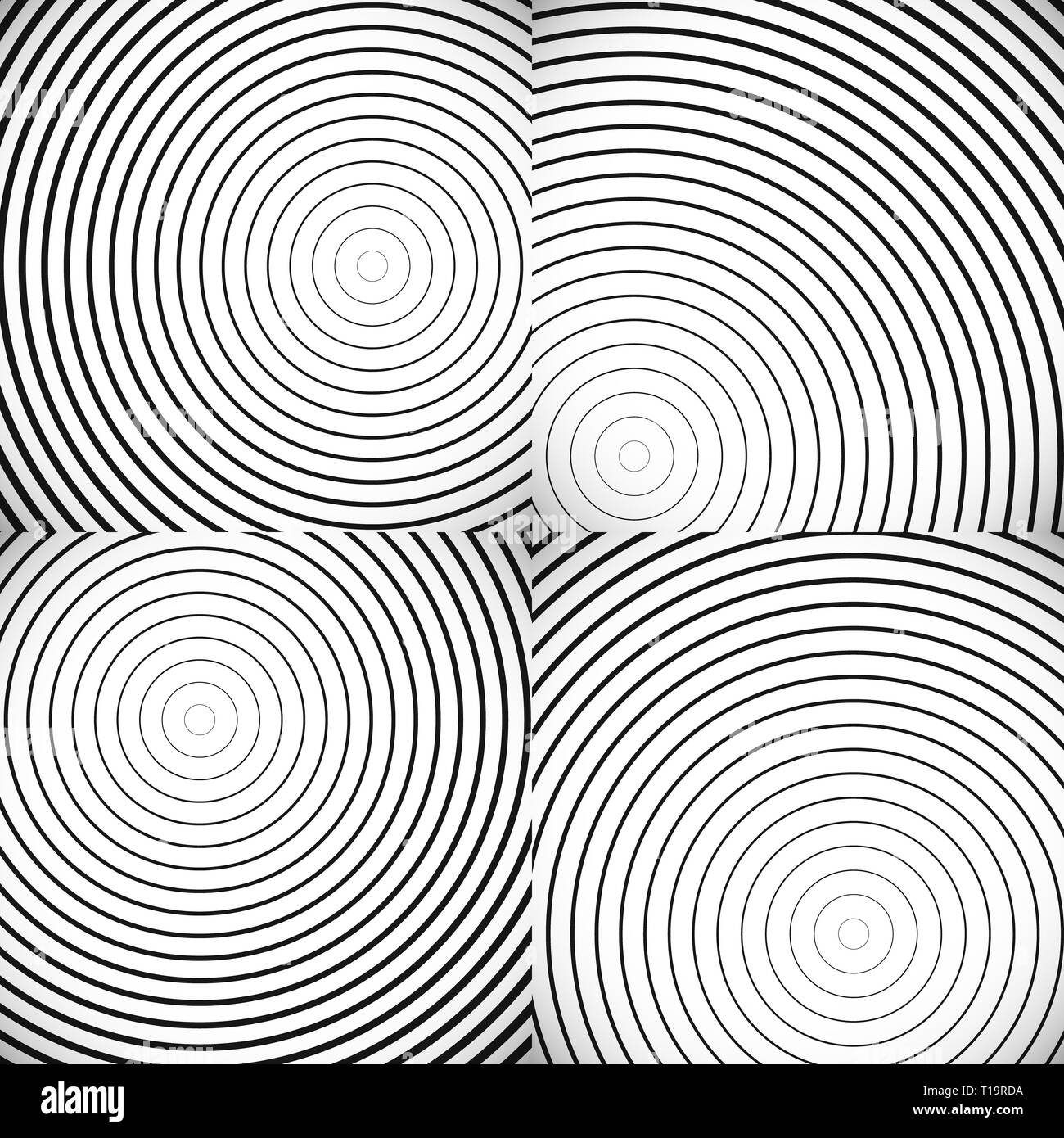 Concentric Circle Elements / Backgrounds. Abstract circle pattern Stock ...