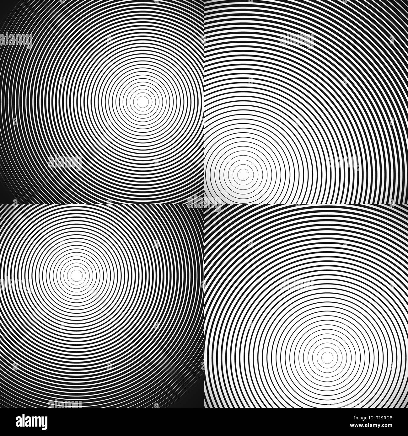 Concentric Circle Elements / Backgrounds. Abstract circle pattern Stock ...