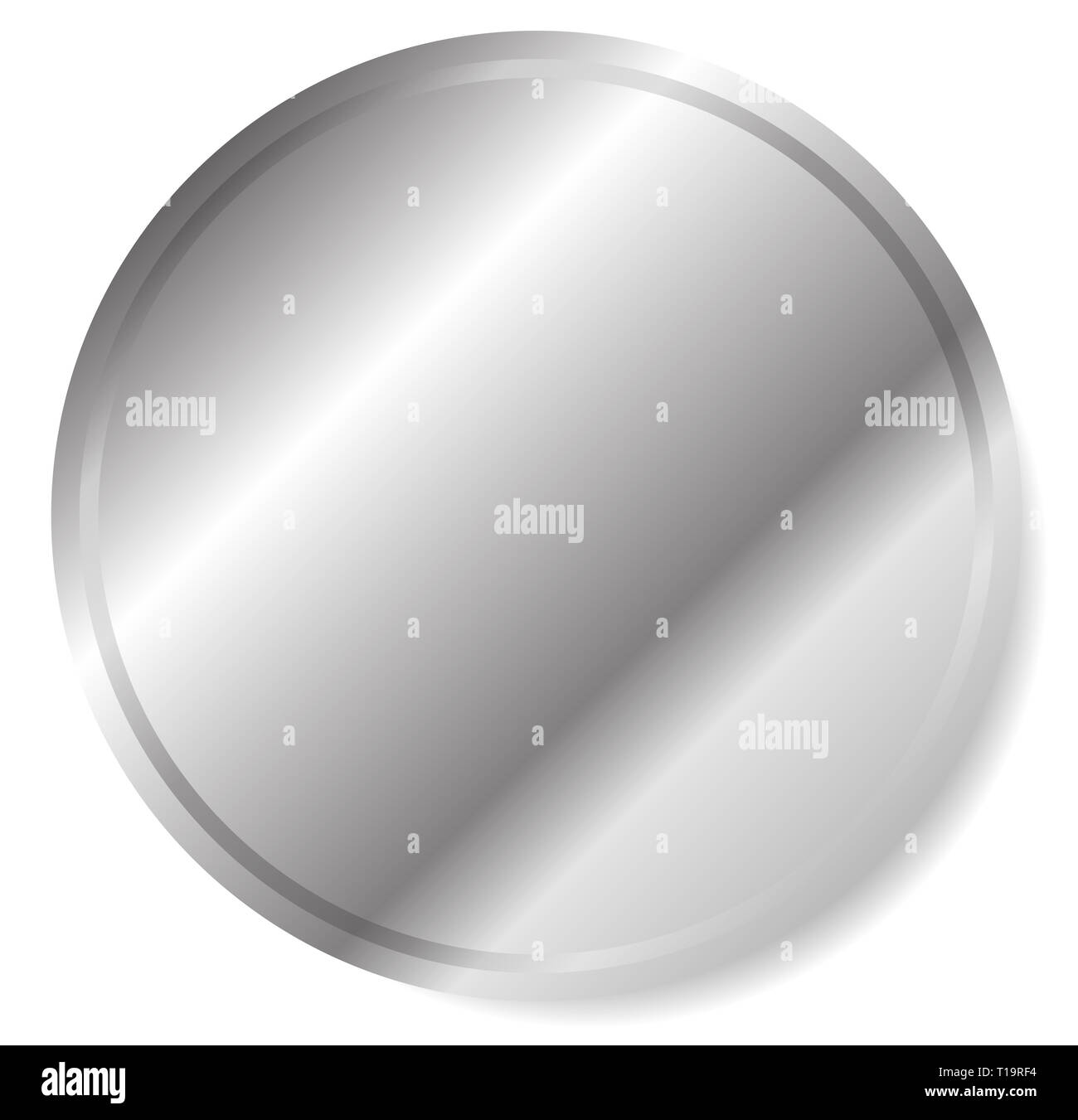 Metal / Metallic circle. eps 10 vector graphics Stock Photo - Alamy
