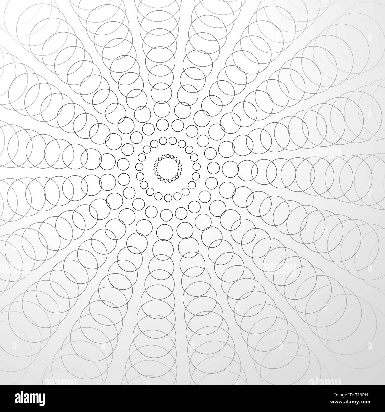 Abstract radiating circles. Vector graphics Stock Photo - Alamy