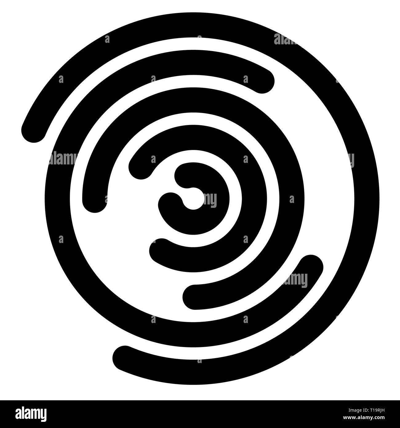 Concentric segments of circles, random lines following a circle path ...