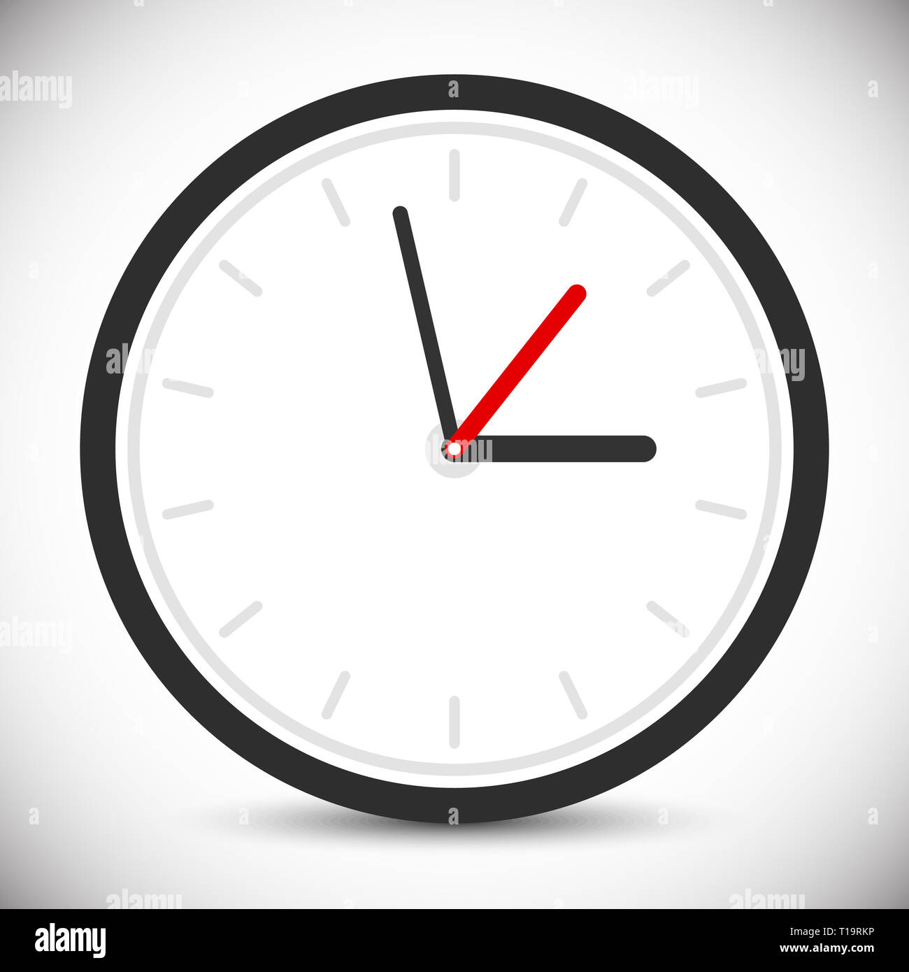 Wall clock icon. Instrument of time. Clock sign, symbol Stock Photo - Alamy