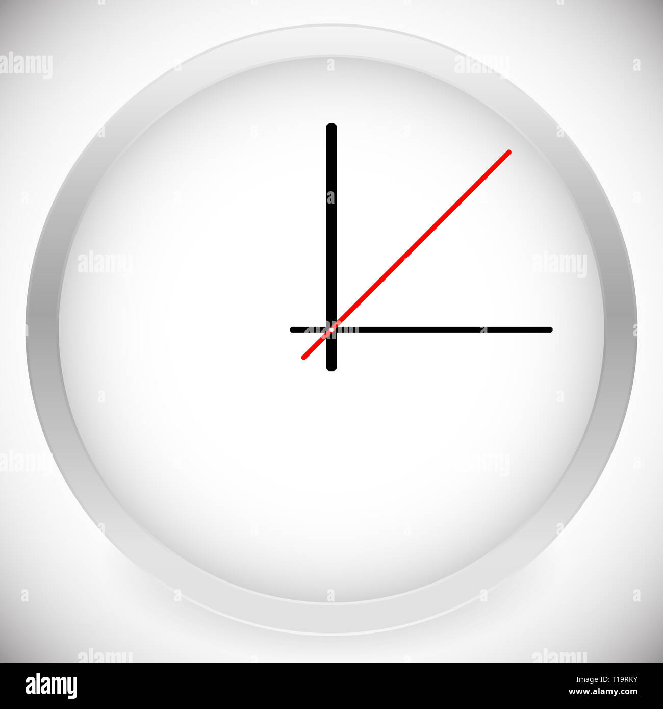 Eps 10 Vector Illustration of Clock Template with 3 Hour Hand Stock ...