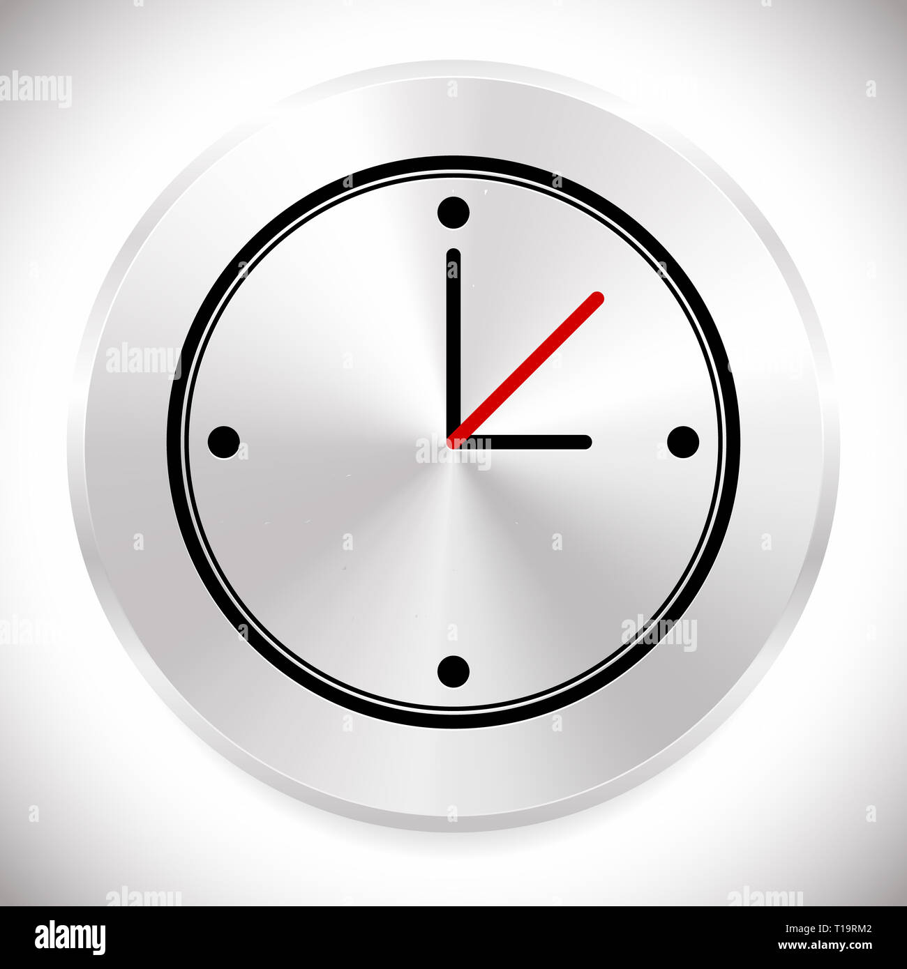 Wall clock icon. Instrument of time. Clock sign, symbol Stock Photo - Alamy