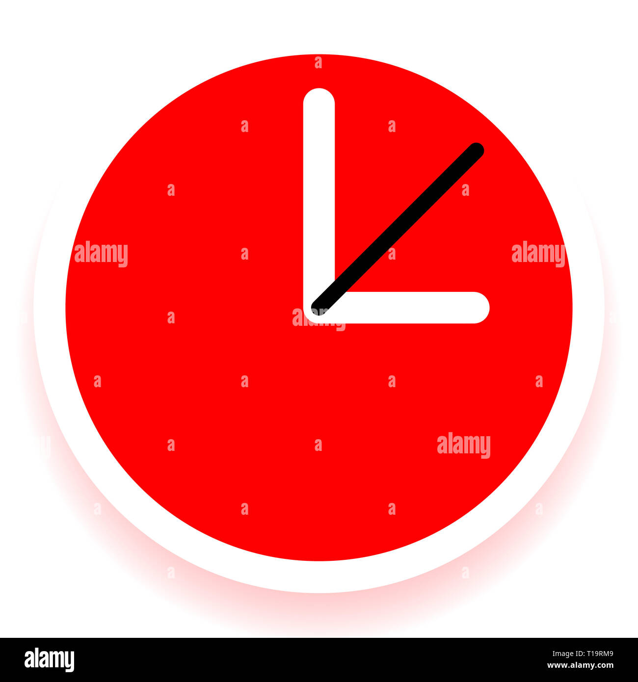Clock Graphics, Clock Icon. Editable clock with hour, minute and second ...