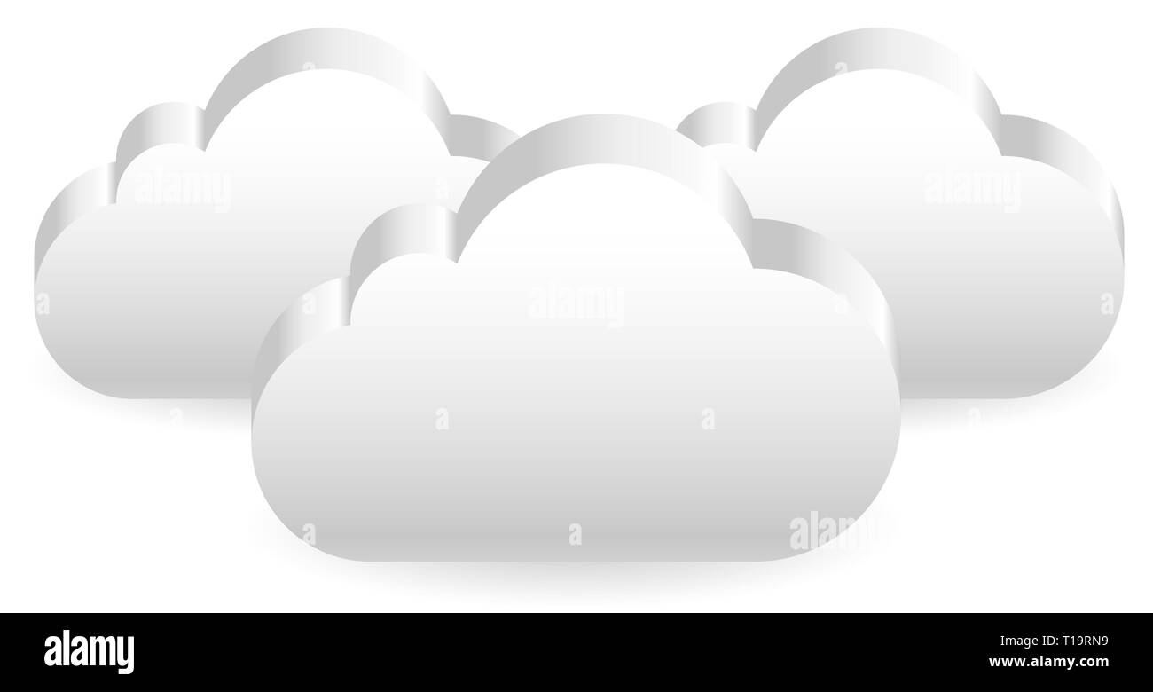 Cumulus cloud shapes Black and White Stock Photos & Images - Alamy