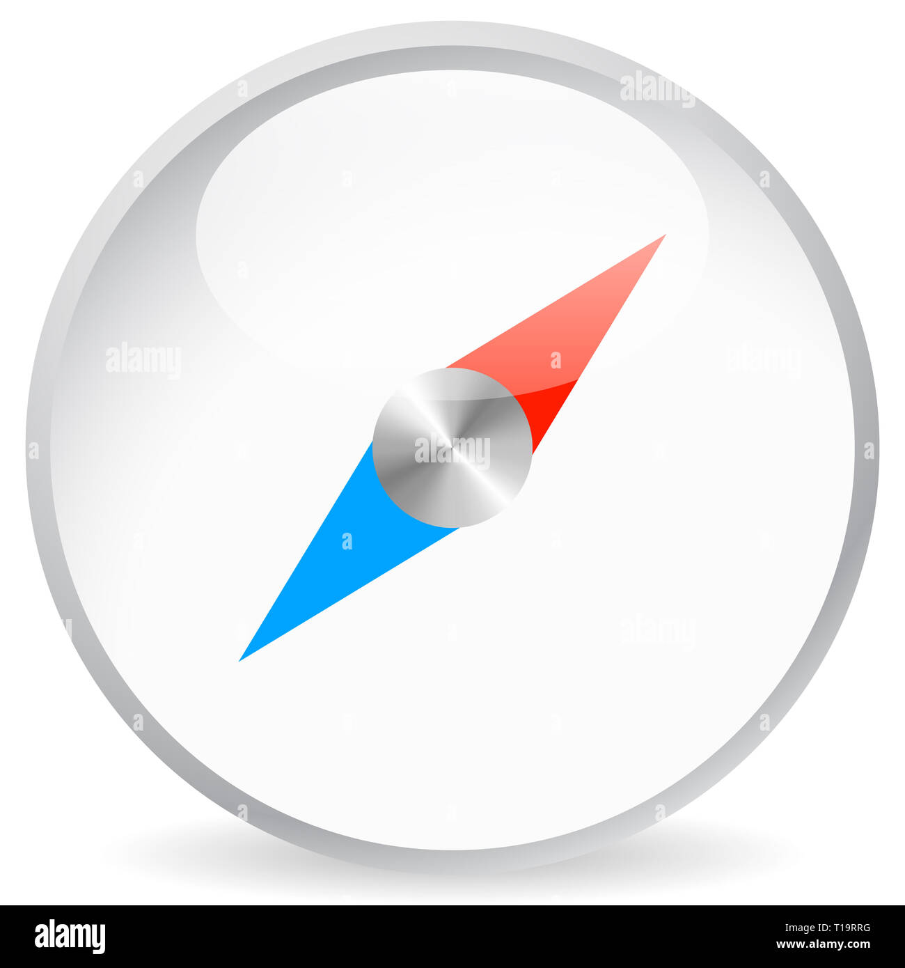 Eps 10 Vector Illustration of a Bright Compass Icon Stock Photo - Alamy