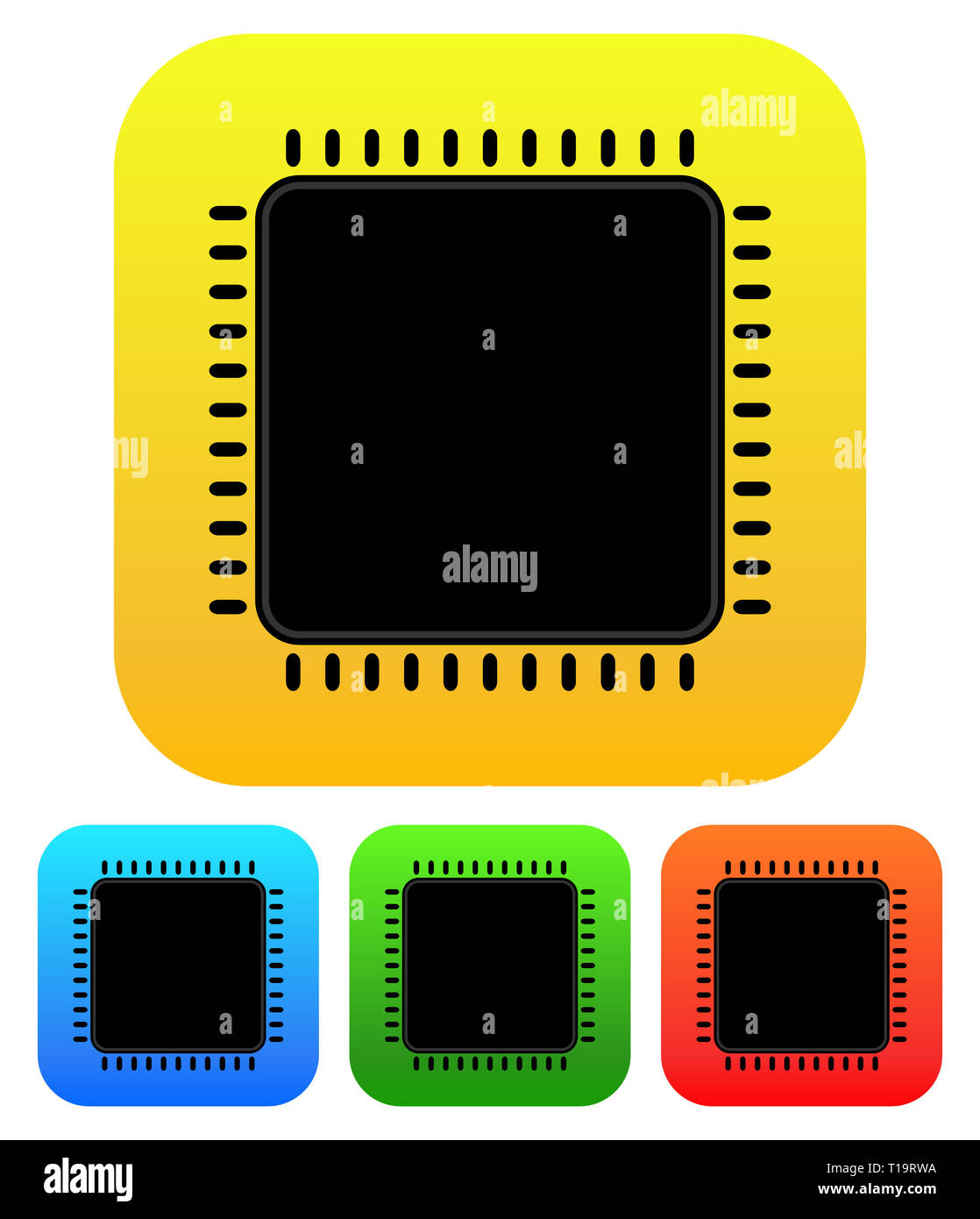 Cpu silhouette icon Stock Photo - Alamy Cpu silhouette icon Stock Photo - Alamy