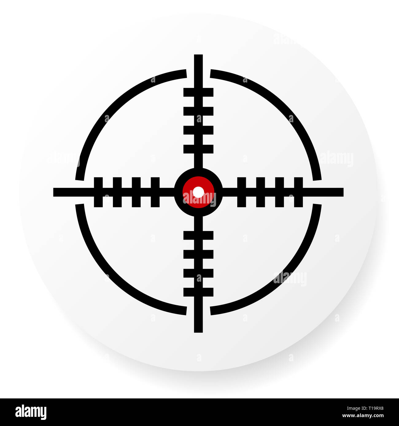 Reticle, Cross-hair Icon, Eps 10 Vector Illustration Stock Photo - Alamy