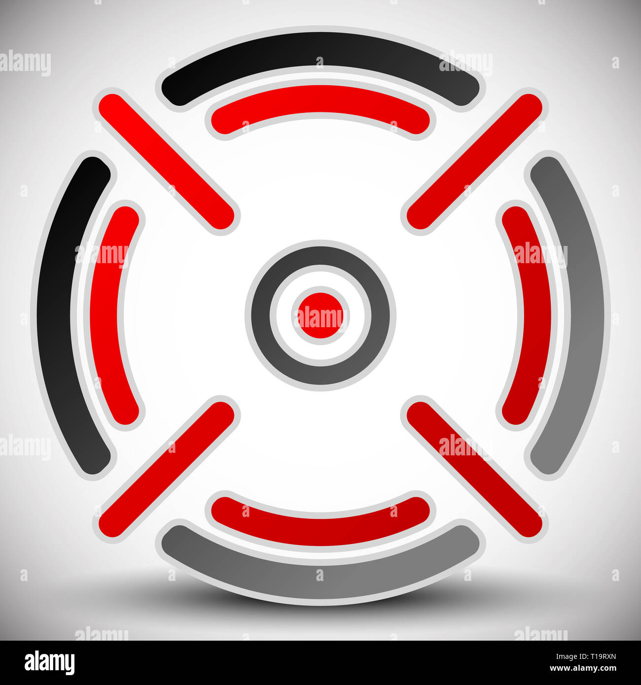 Cross hair, reticle, target mark editable vector Stock Photo - Alamy