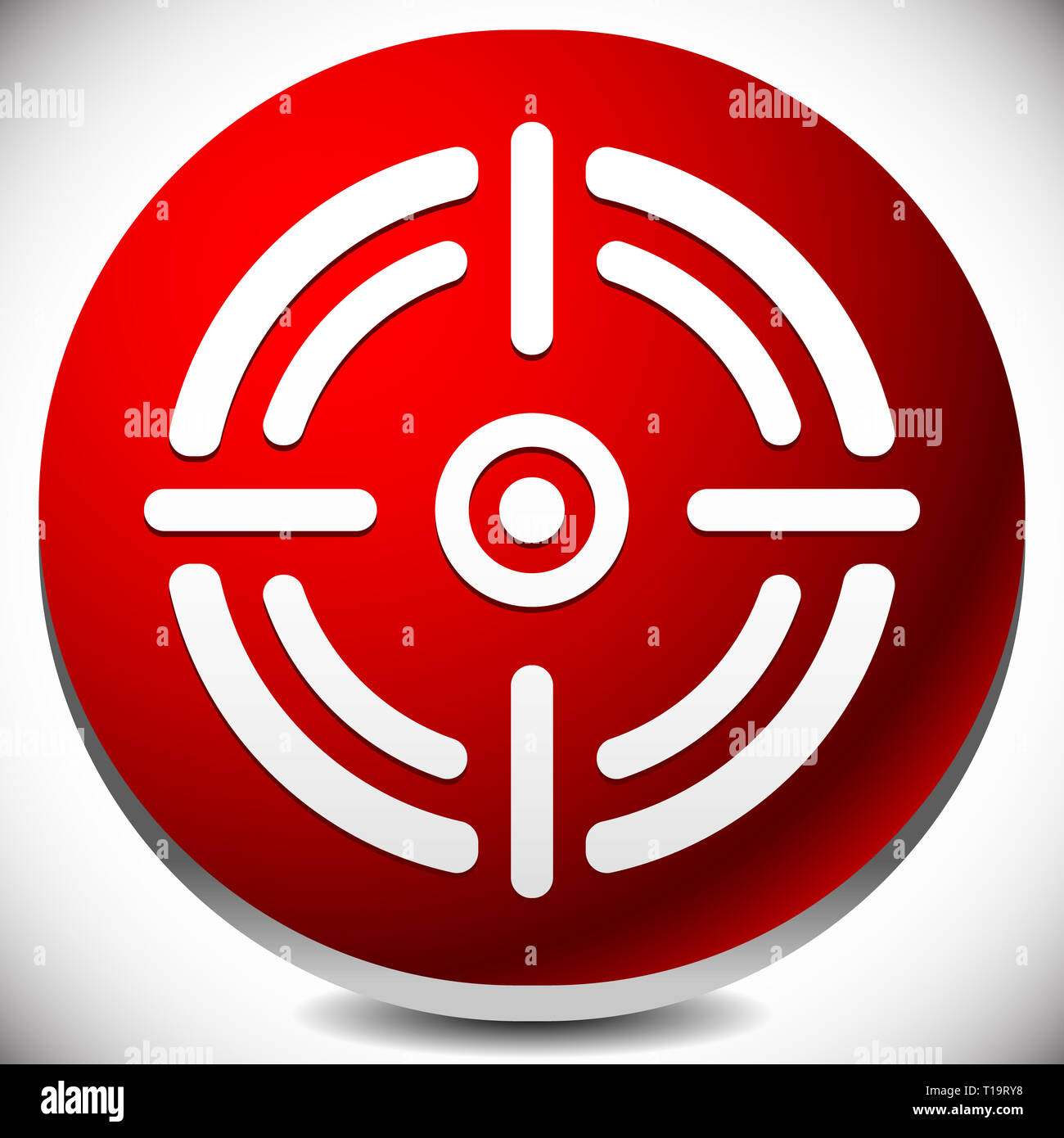 Cross hair, reticle, target mark editable vector Stock Photo - Alamy