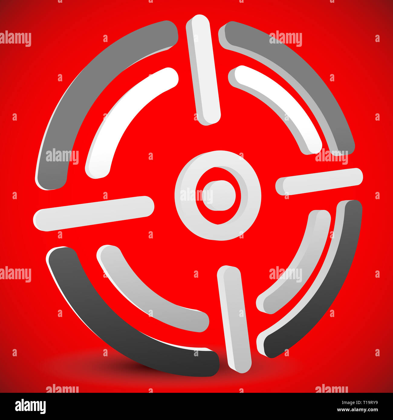 Cross hair, reticle, target mark editable vector Stock Photo - Alamy