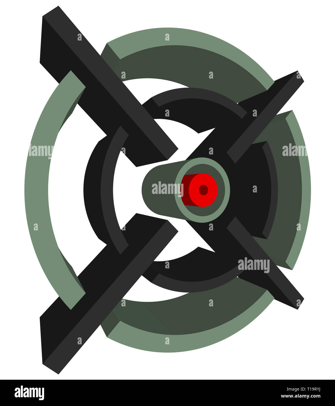 3d crosshair reticle target hi-res stock photography and images - Alamy
