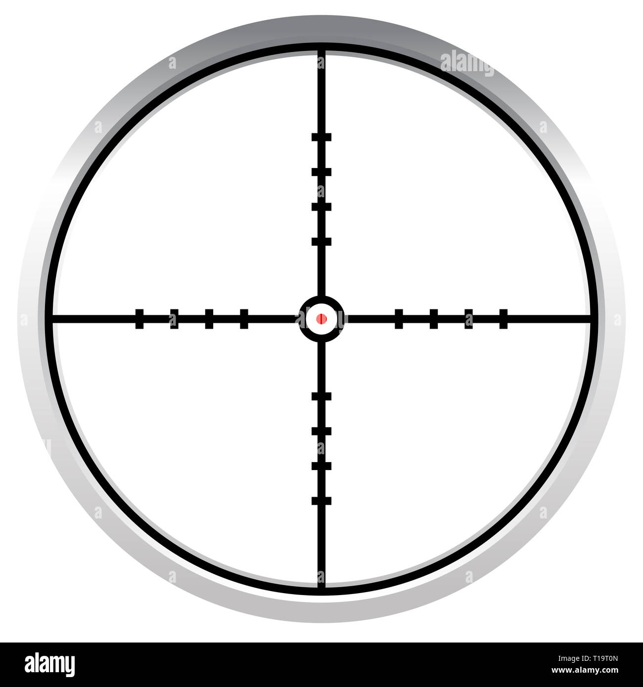 Crosshair, reticle, target mark. Editable vector illustration Stock ...