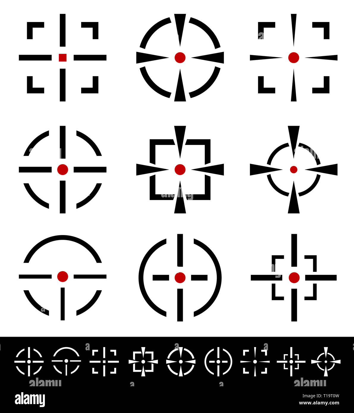 Crosshairs, reticle set Stock Photo - Alamy