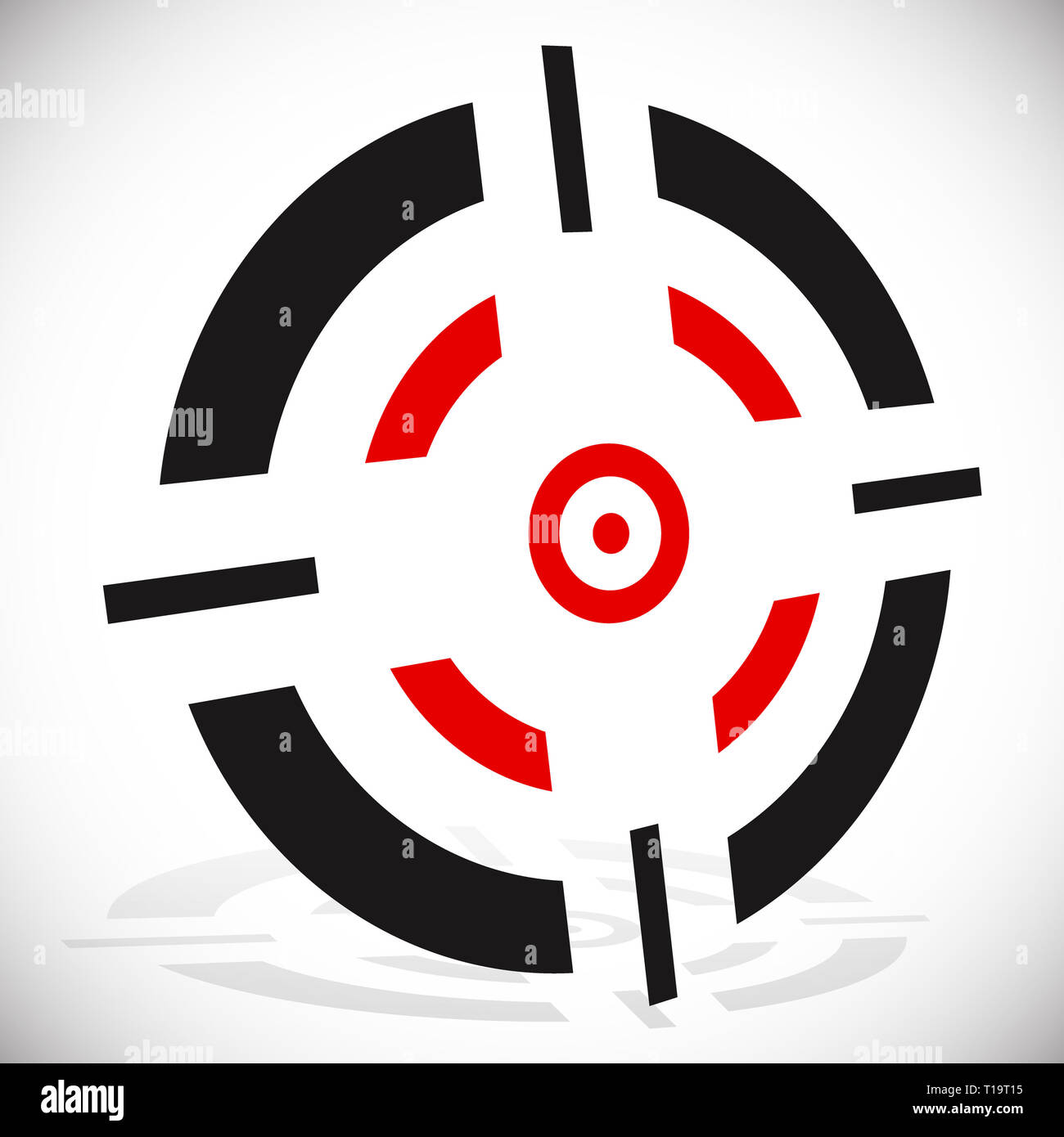 Crosshair, reticle vector graphics. Eps 10 vector Stock Photo - Alamy