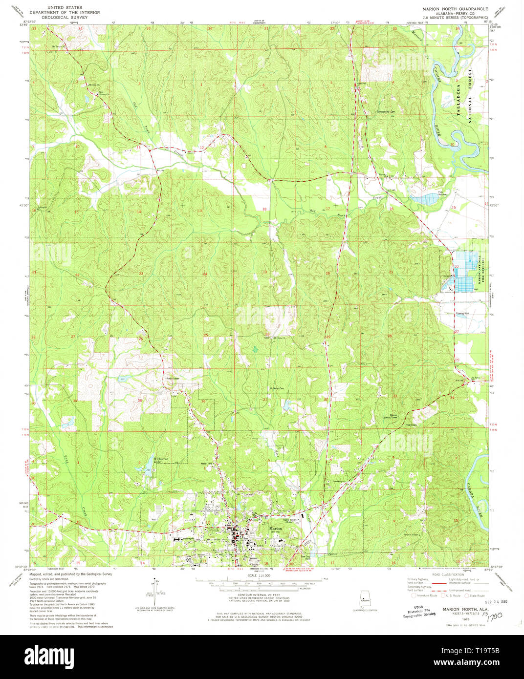Marion alabama map Cut Out Stock Images & Pictures - Alamy