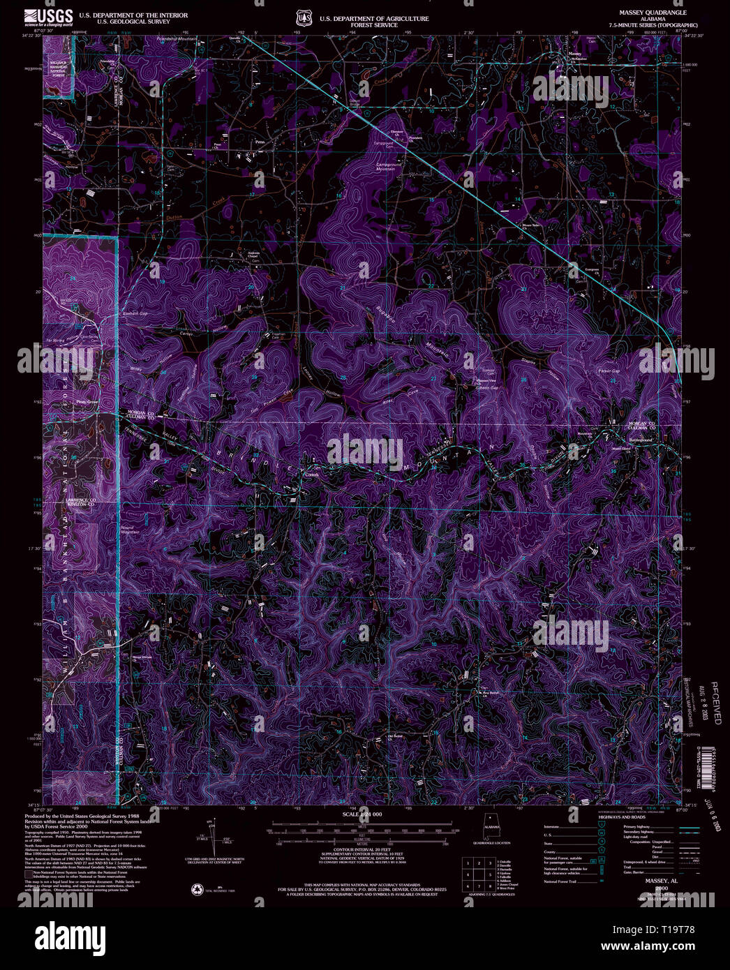 Map of massey hi-res stock photography and images - Alamy