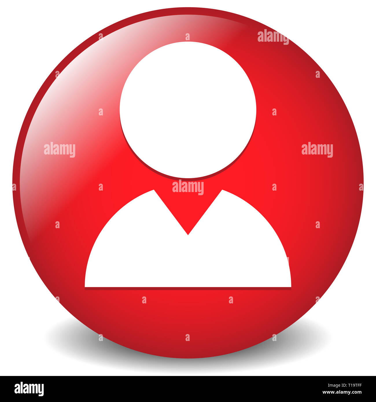 Simple Icon with Character Symbol Stock Photo - Alamy