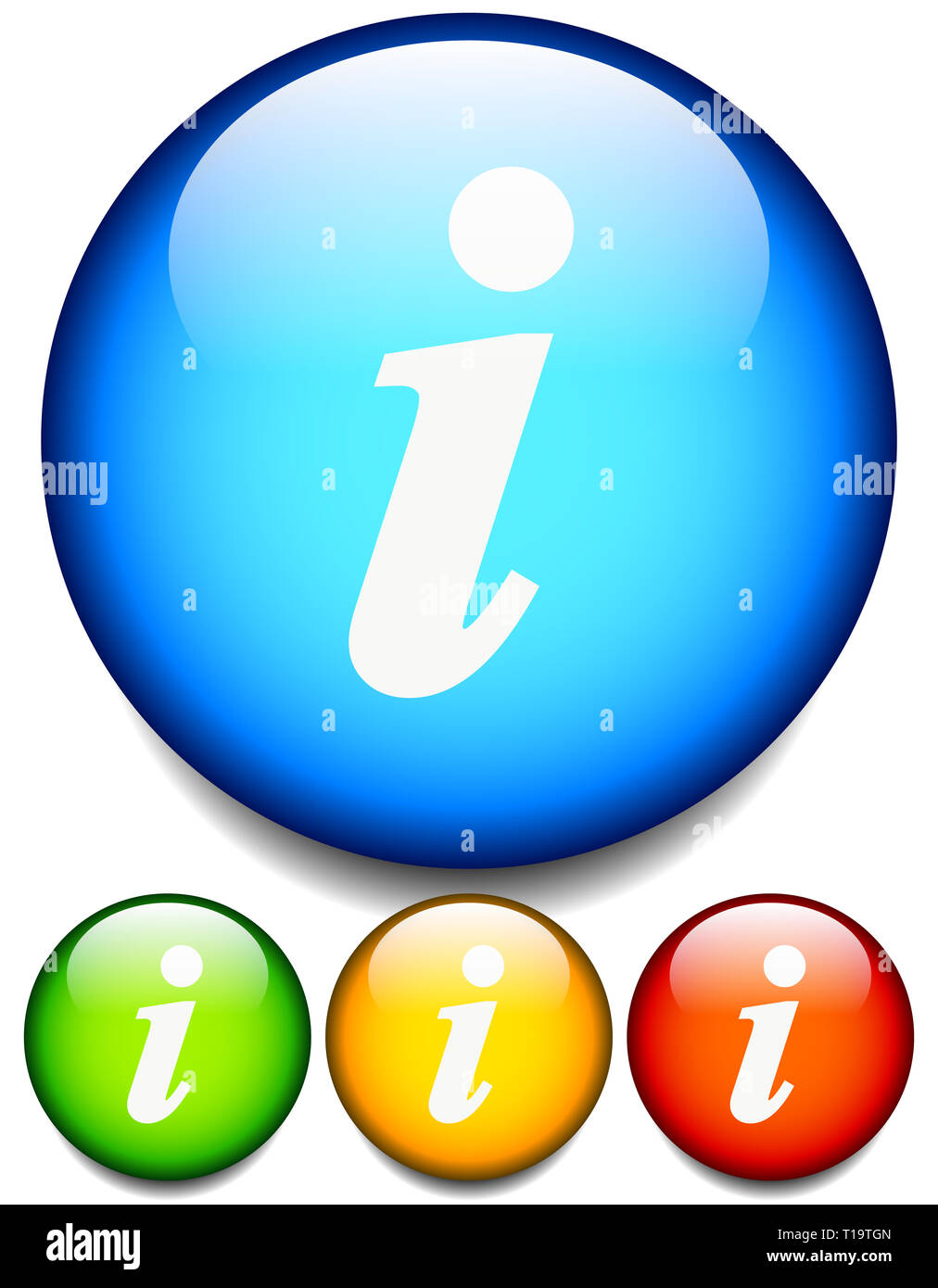 Information, info icon with letter i with italic font. vector Stock ...