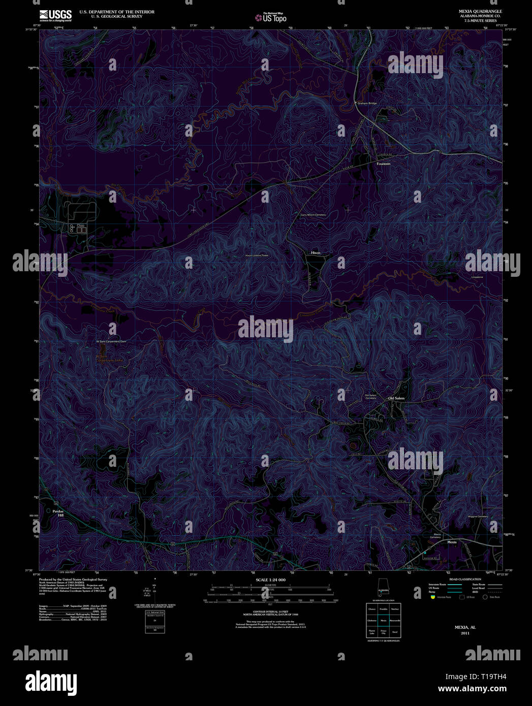Map of mexia hi-res stock photography and images - Alamy