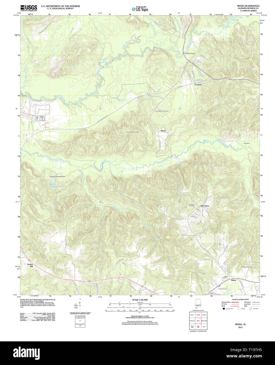 Map of mexia hi-res stock photography and images - Alamy
