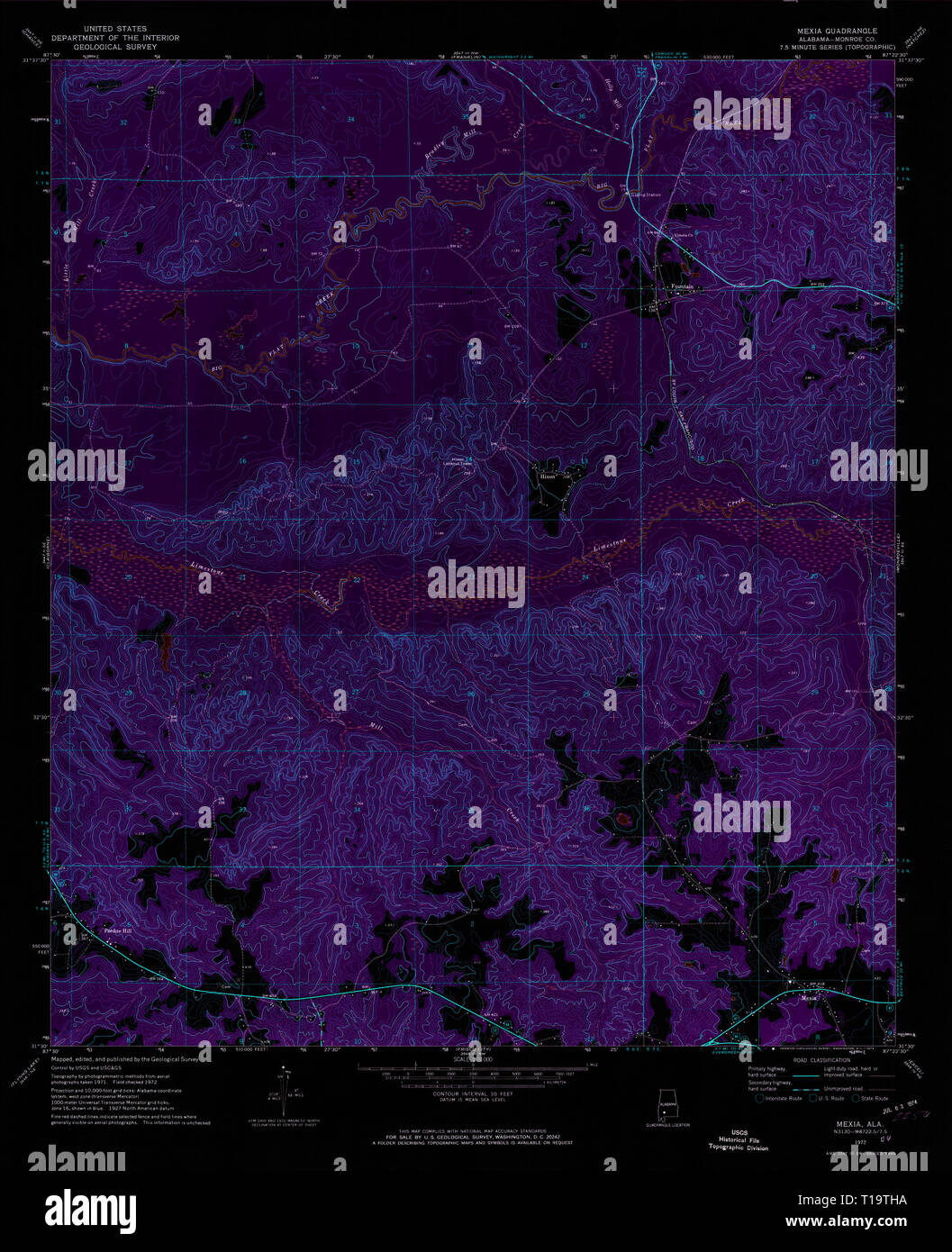 Map of mexia hi-res stock photography and images - Alamy