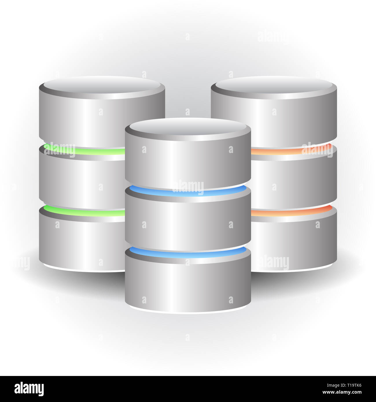 Hard disc storage center Cut Out Stock Images & Pictures - Alamy