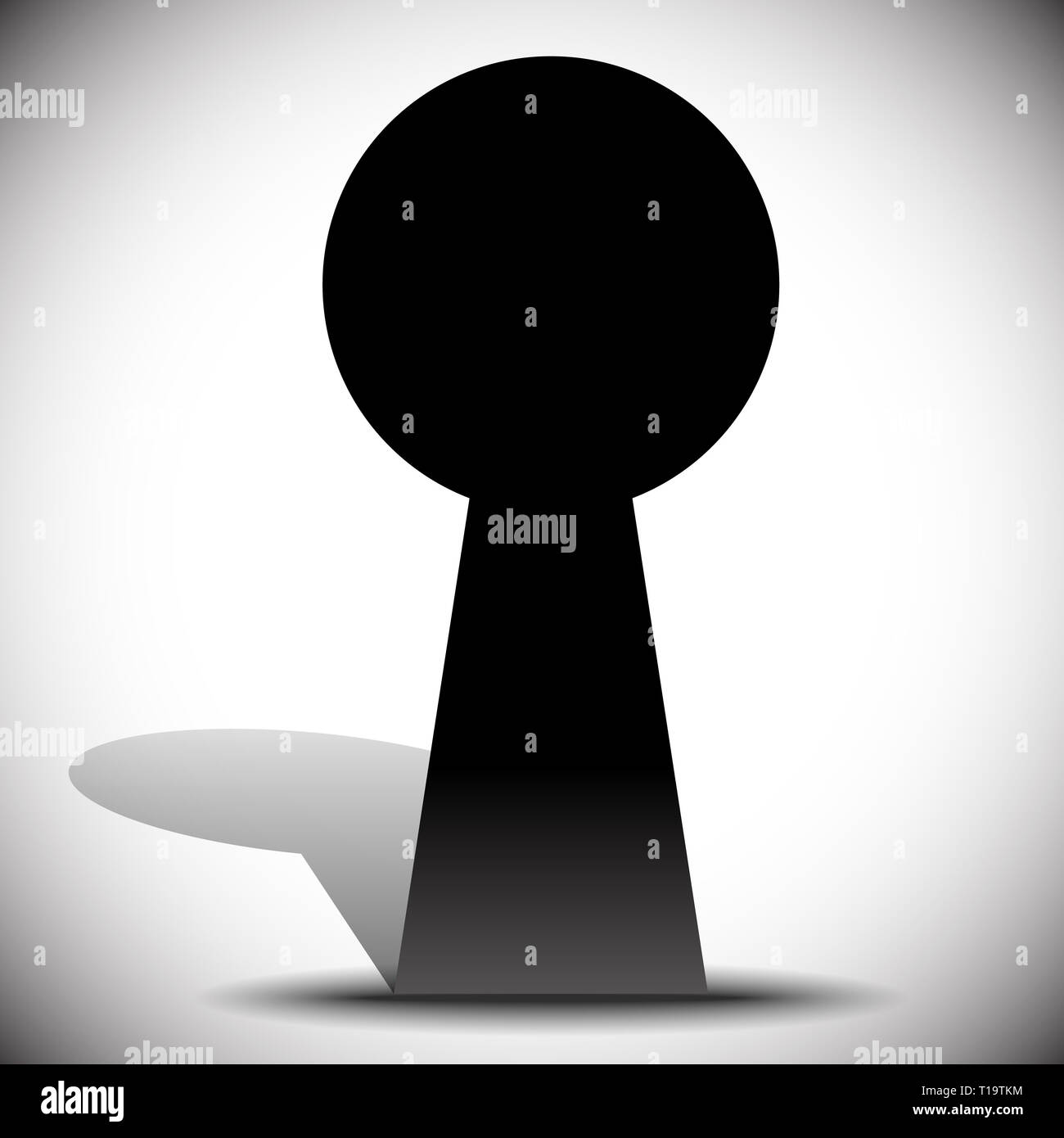 Keyhole graphics for secrecy, privacy concepts. editable vector Stock ...