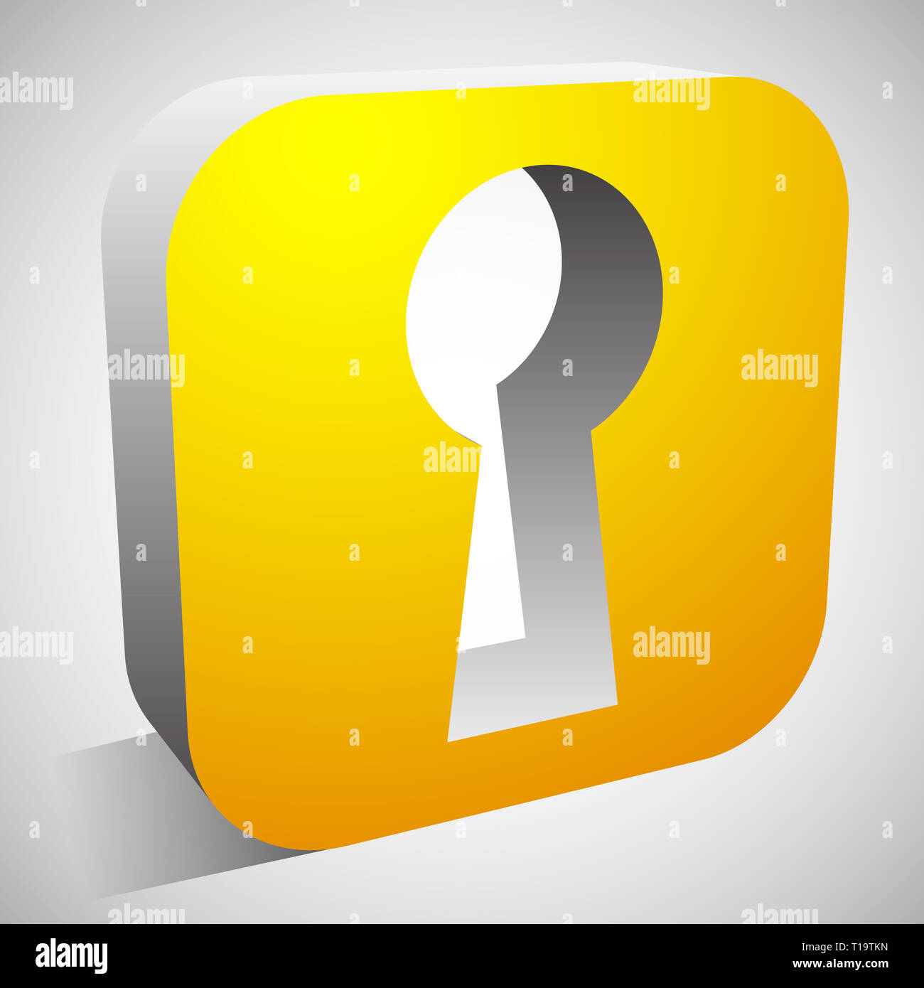 Eps 10 Vector Illustration of Keyhole Icon for Privacy, Access ...