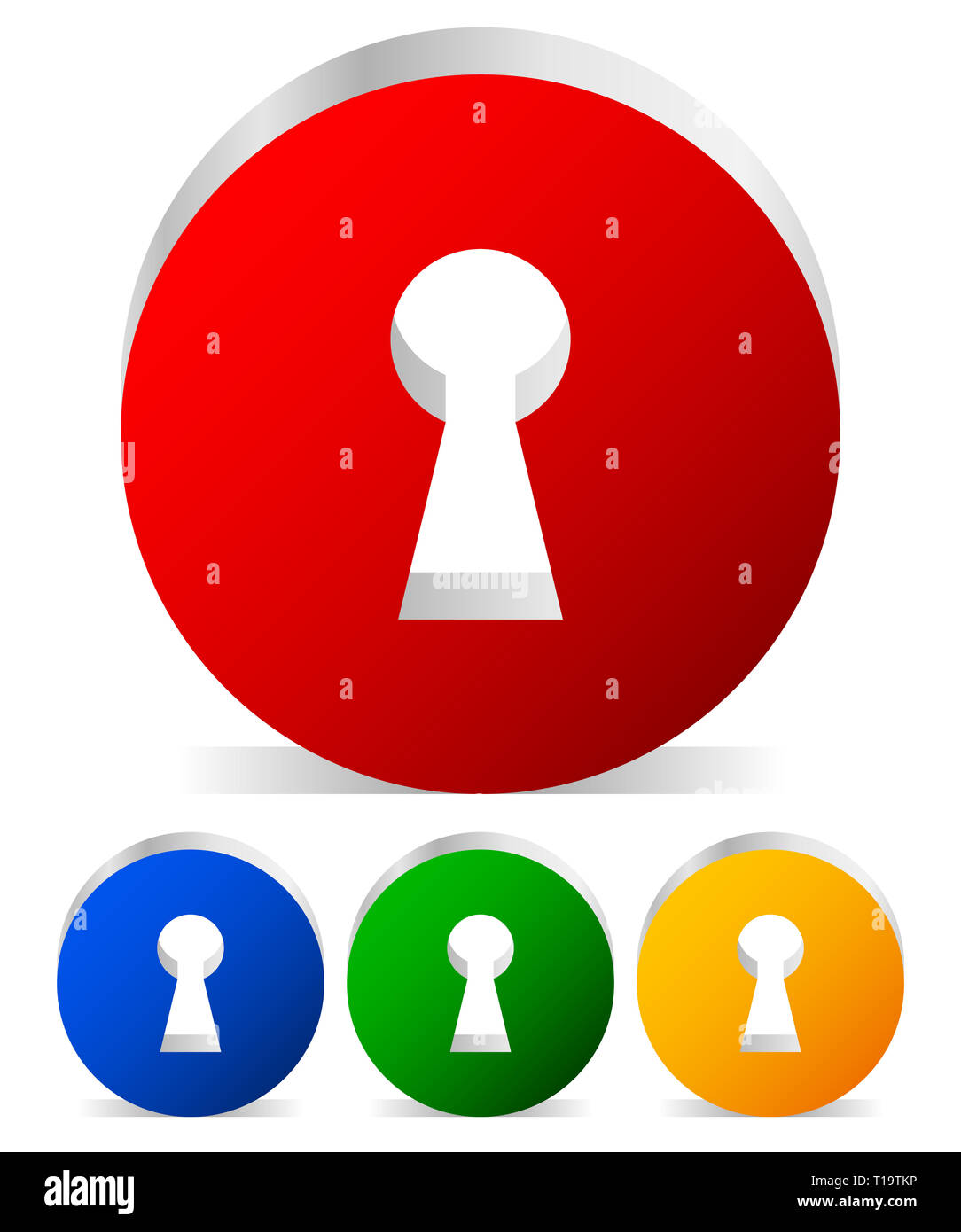 Empty keyhole Cut Out Stock Images & Pictures - Alamy