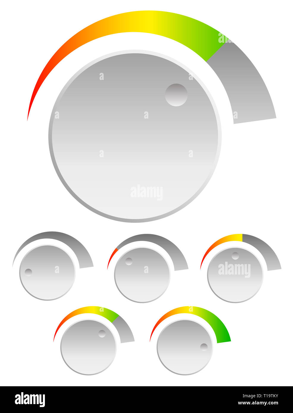 Knob with level indicator. Adjust opacity mask to set level Stock Photo ...