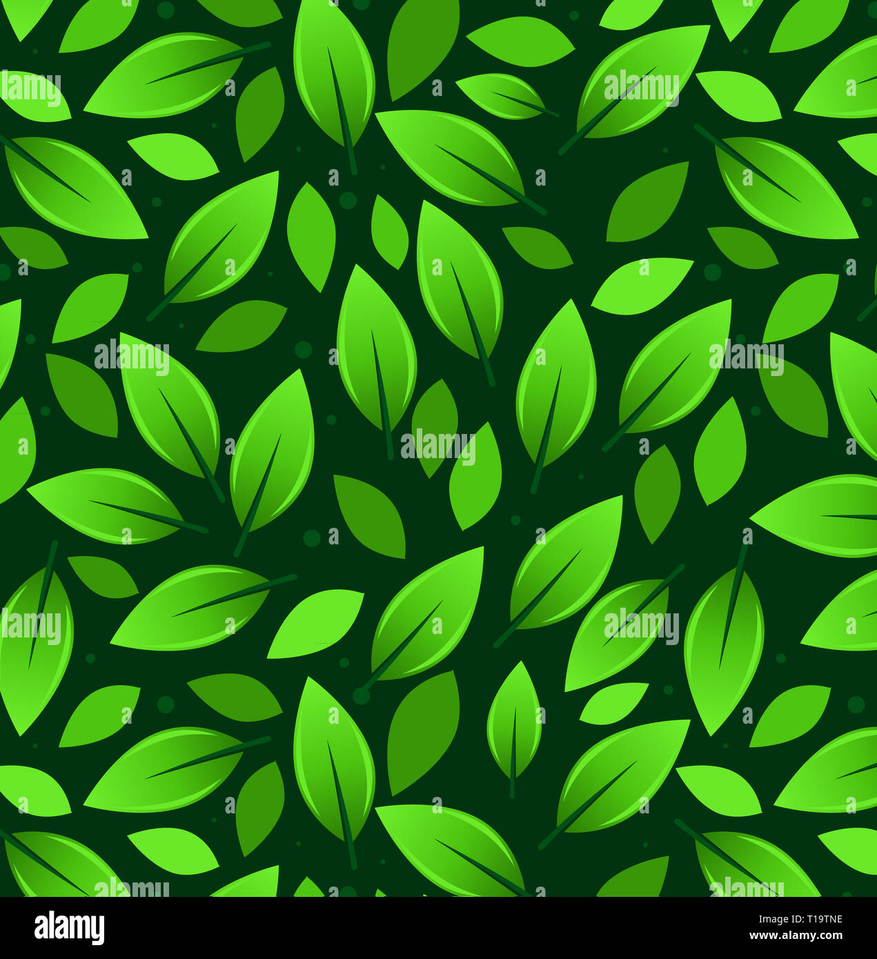 Leaves Pattern Illustration Stock Photo - Alamy