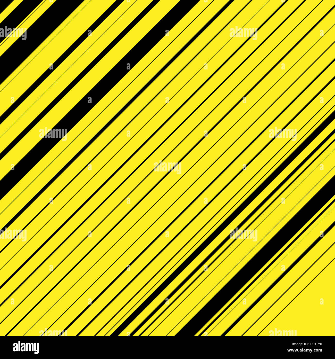 Black and yellow diagonal lines with different thickness. Abstract ...