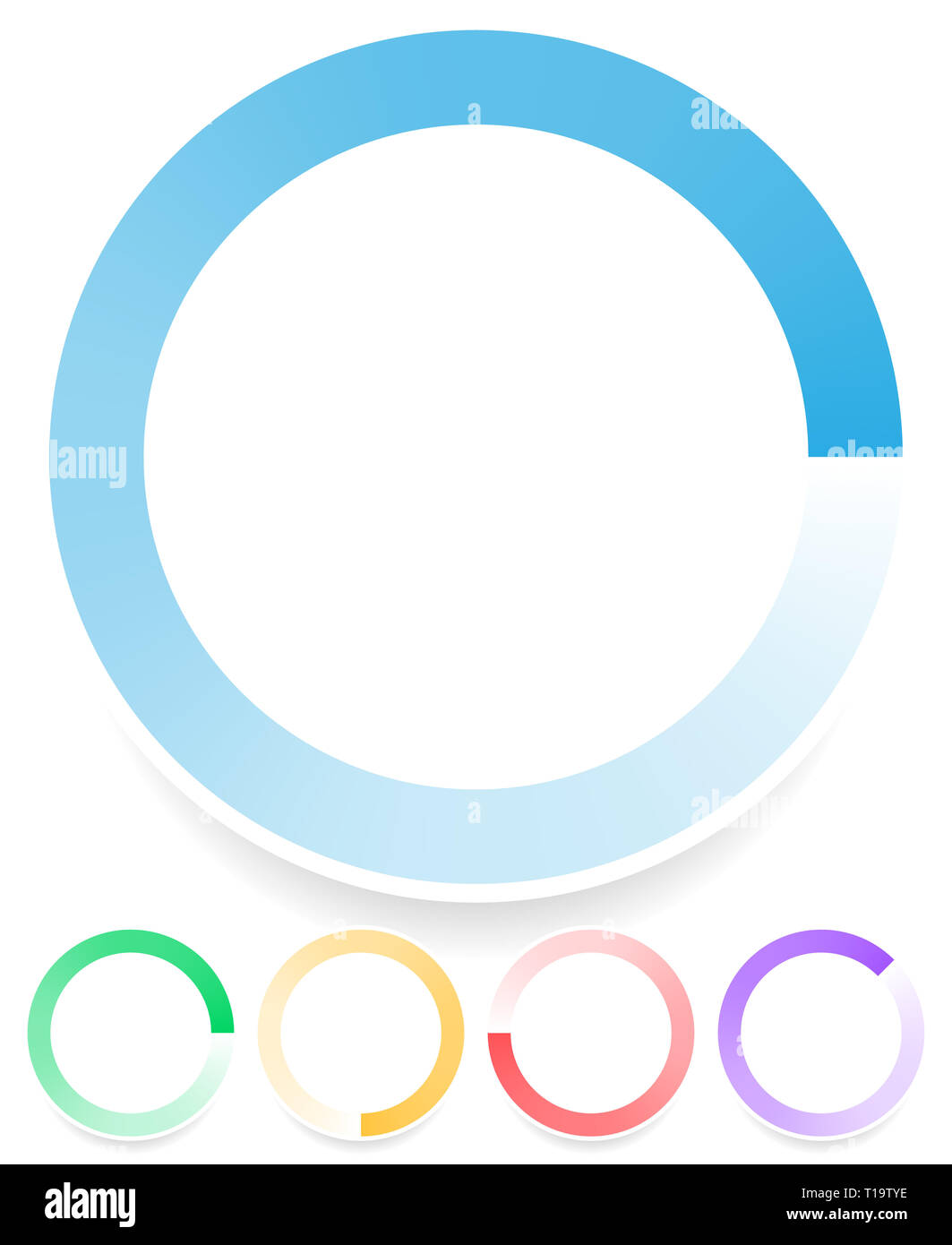 Round preloader, buffer shape, circular progress indicator Stock Photo ... Round preloader, buffer shape, circular progress indicator Stock Photo ...