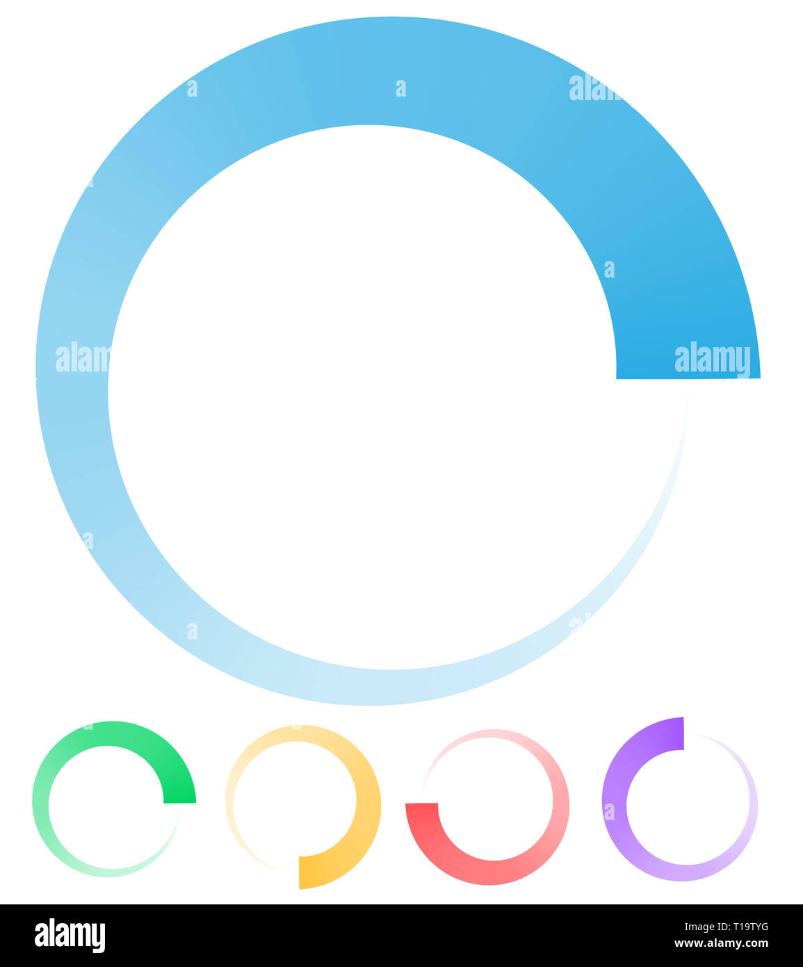Round preloader, buffer shape, circular progress indicator Stock Photo ... Round preloader, buffer shape, circular progress indicator Stock Photo ...